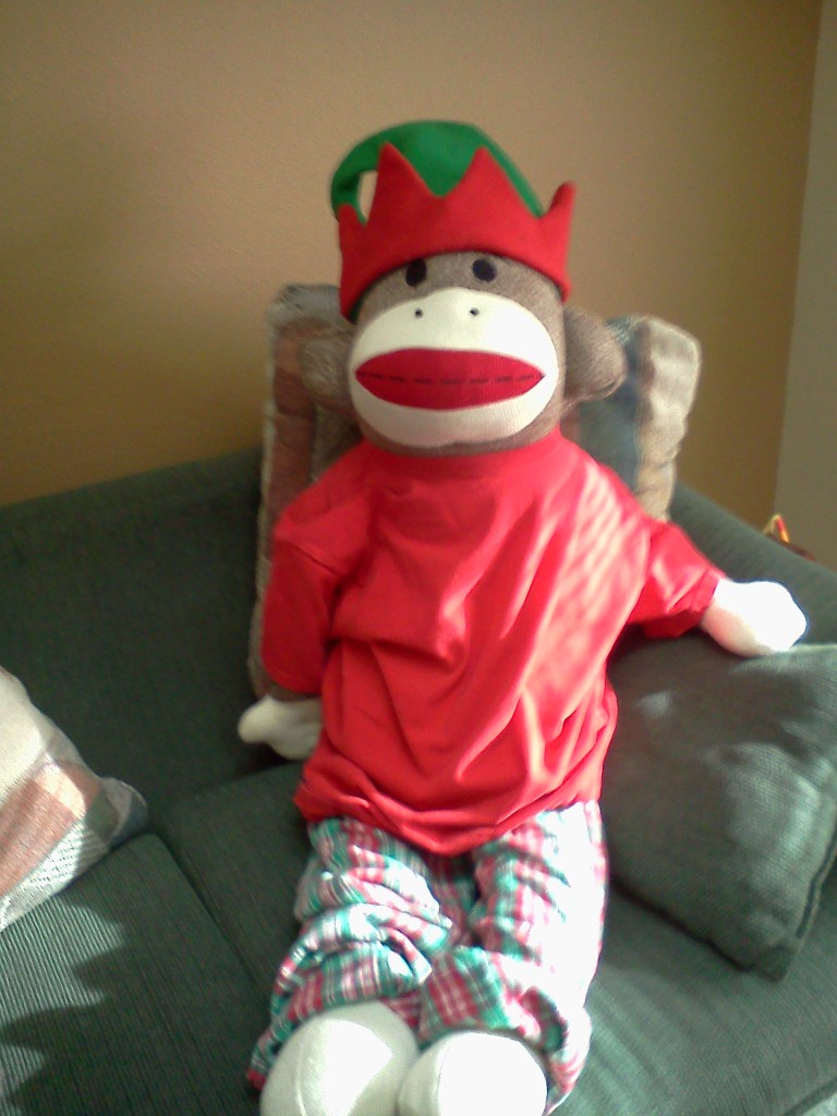 Sock Monkey Elf – sandrakerns.com